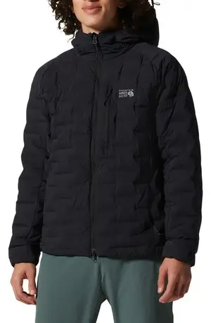 Mountain Hardwear Stretchdown™ 700-fill-power Down Hooded Jacket - Black