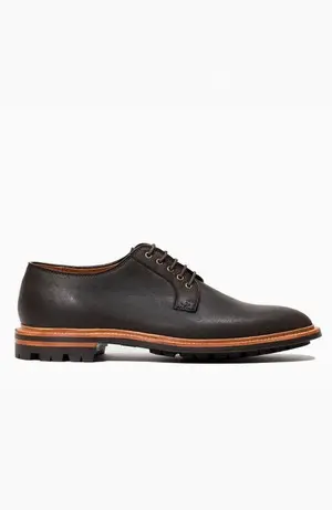 GRANT STONE Plain Toe Blucher - Earth Waxed Commander
