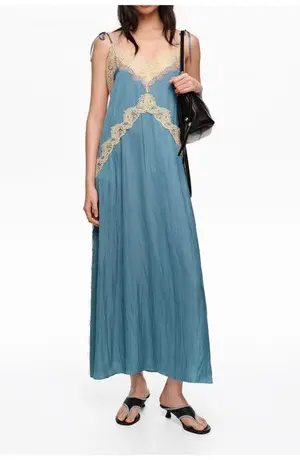 Bimba Y Lola Lace Fluid Maxi Dress