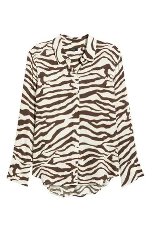 Rails Saige Zebra Stripe Button-up Shirt