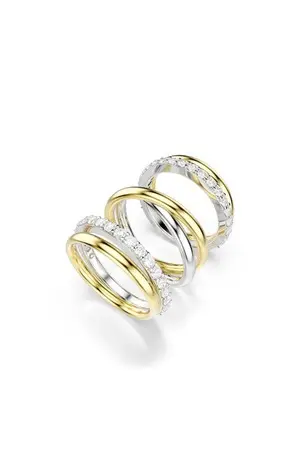 SWAROVSKI Hyperbola Stackable Rings Set Of 3