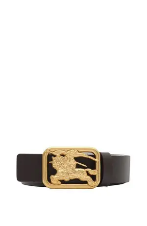 Burberry Reversible Leather Rider Belt - Peat Brown/soap Beige