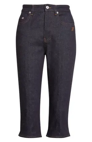 Jacquemus Le Capri De-nîmes Denim Capri Pants - Dark Navy
