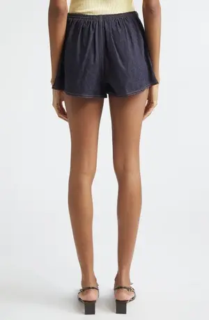 Jacquemus Le Amelo De-nîmes Denim Shorts - Dark Navy