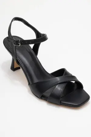 PROLOGUE SHOES Melin Cross Strap Stiletto Sandal