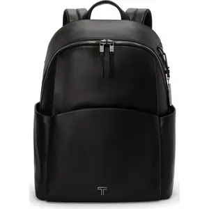 Tumi Voyageur Raina Large Leather Backpack - Black/gunmetal