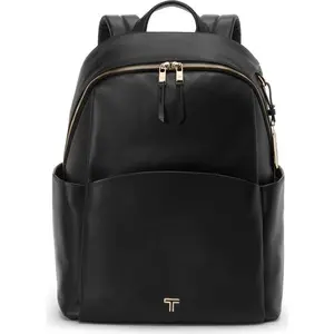 Tumi Large Leather Backpack - Black/light Gold