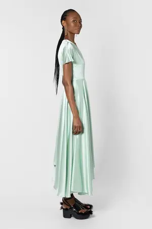 ROKSANDA Noma Silk Midi Dress - Opaline