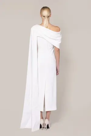 ROKSANDA Maite Crepe Bridal Dress - Ivory