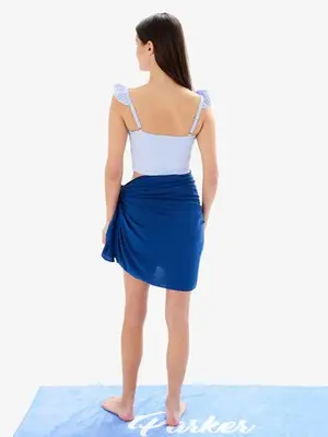 RUFFLEBUTTS Convertible Sarong - Navy