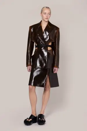 ROKSANDA Aamina Faux Leather Jacket