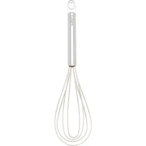 CUISIPRO 10 Inch Silicone Flat Whisk - White