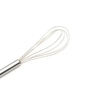 CUISIPRO 10 Inch Silicone Flat Whisk - White