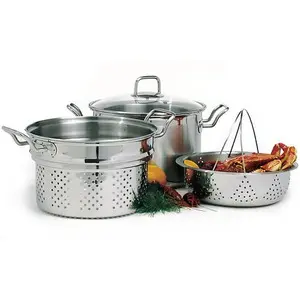 NORPRO Krona Steamer And Cooker Set - Silver