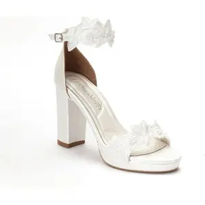 FOREVER & ALWAYS SHOES Isadora Lace Bridal Heel