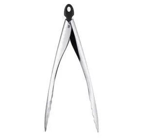 CUISIPRO 12 Inch Locking Tempo Tongs - Silver