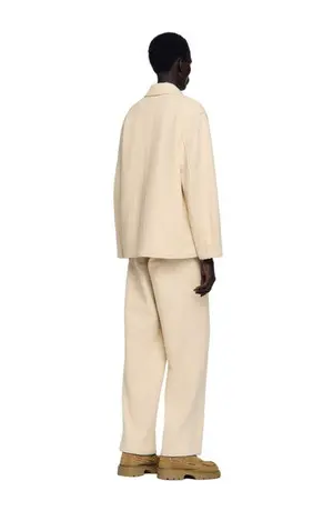 Sandro Cotton Worker Jacket - Ecru