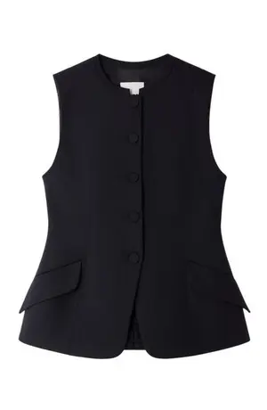 Sandro Fitted Peplum Vest