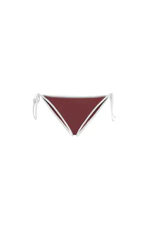 Brunello Cucinelli Bikini Top With Monili - Bordeaux