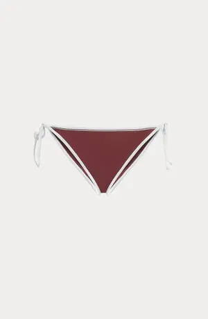 Brunello Cucinelli Bikini Top With Ties - Bordeaux
