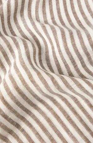 Brunello Cucinelli Sparkling Striped Linen Scarf - Panama