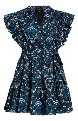 SUGARLIPS Etta Floral Ruffle Minidress