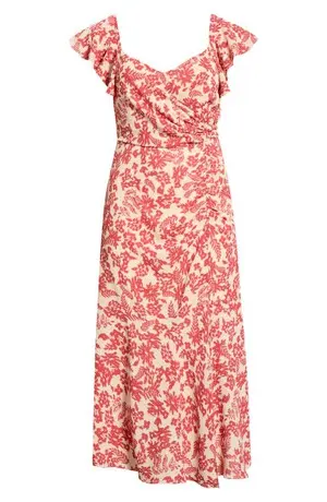 SUGARLIPS Nadia Ruched Maxi Dress