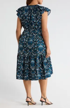 SUGARLIPS Etta Floral Midi Dress