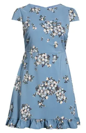 SUGARLIPS Floral Ruffle Mini Dress