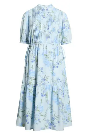 SUGARLIPS Floral Pleated Midi Dress