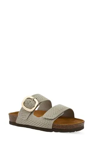 Naot Miami Slide Sandal Beige Knit