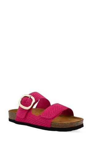 Naot Miami Slide Sandal - Fuschia Knit