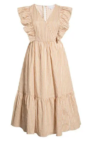 SUGARLIPS Luna Striped Midi Dress