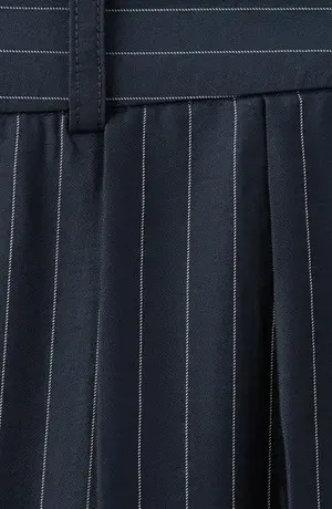 Mango Pinstripe Wide Leg Pants