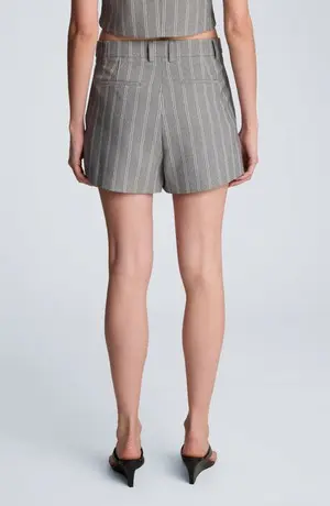 KENNETH COLE Pinstripe Tailored Shorts