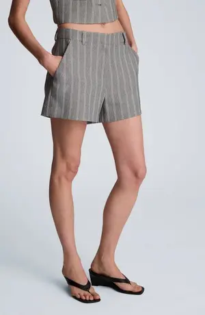 KENNETH COLE Pinstripe Tailored Shorts