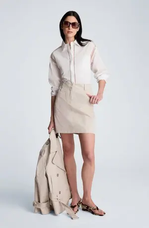 KENNETH COLE Cotton Miniskirt