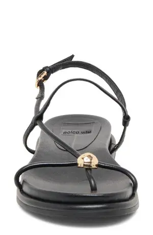 Dolce Vita Strappy Sandal - Black Leather