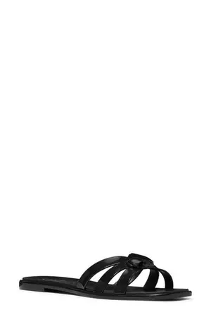 Kate Spade New York Sculpted Spade Jelly Slide Sandal - Black