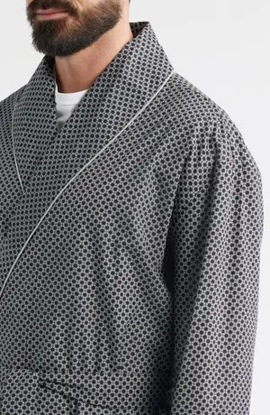 Majestic International Sanctuary Sateen Shawl Collar Cotton Robe