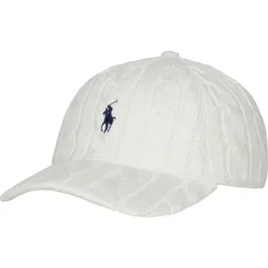Polo Ralph Lauren Cable Stitch Baseball Cap - Antique Cream