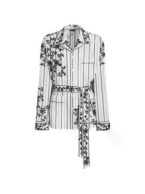 Dolce & Gabbana Vanity Robe With Embroidery - White