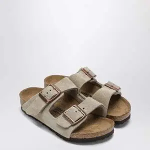 BIRKENSTOCK Arizona Suede Slides - Beige
