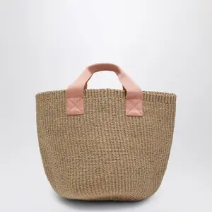 Chloé Raffia-effect Tote With Embroidery