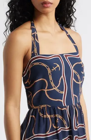 Saylor Lochlan Halter Minidress