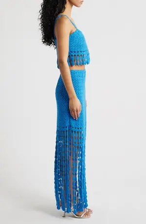 Saylor Elie Two-piece Fringe Dress