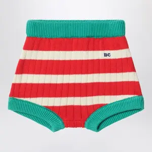 BOBO CHOSES Striped Knit Shorts