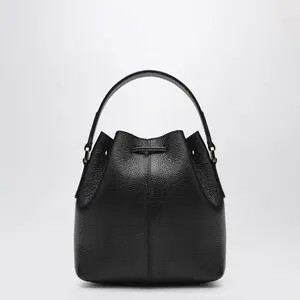 FERRAGAMO Multipocket Bucket Bag In Hammered Leather