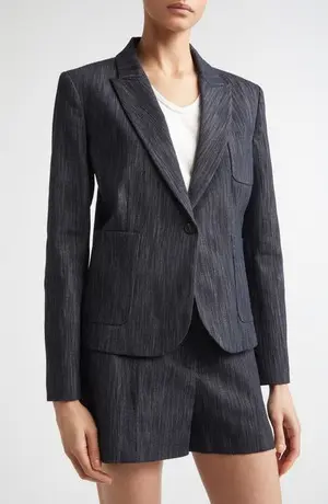 Eleventy Denim Tailored Jacket - Blue