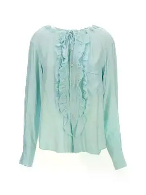 Plan C Ruffled-detail Blouse